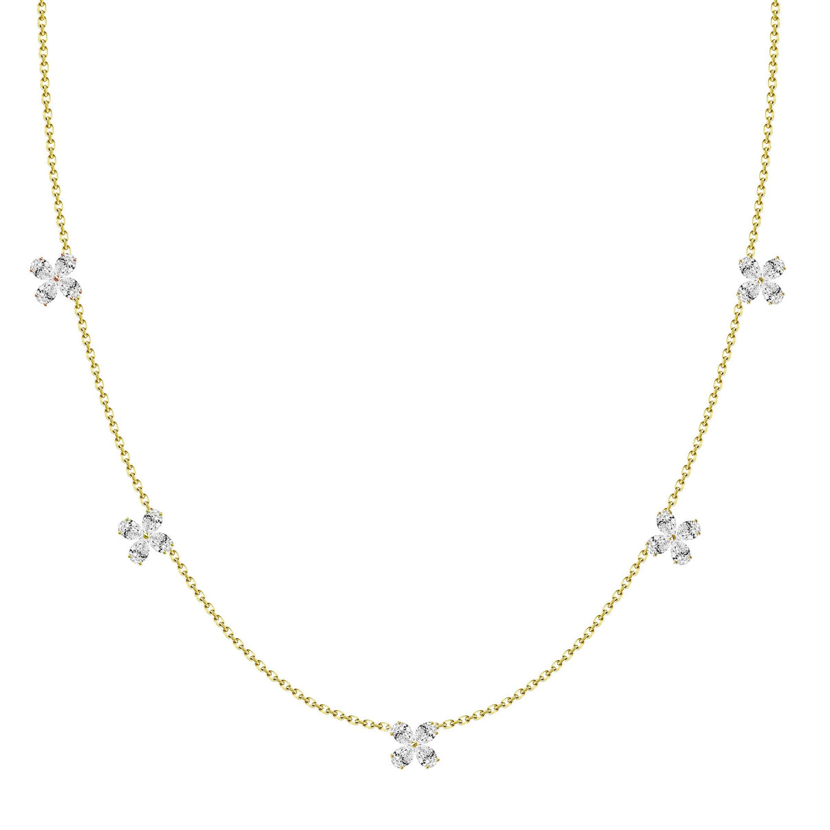 Floating Water Lily Diamond Necklace – diamondaupair